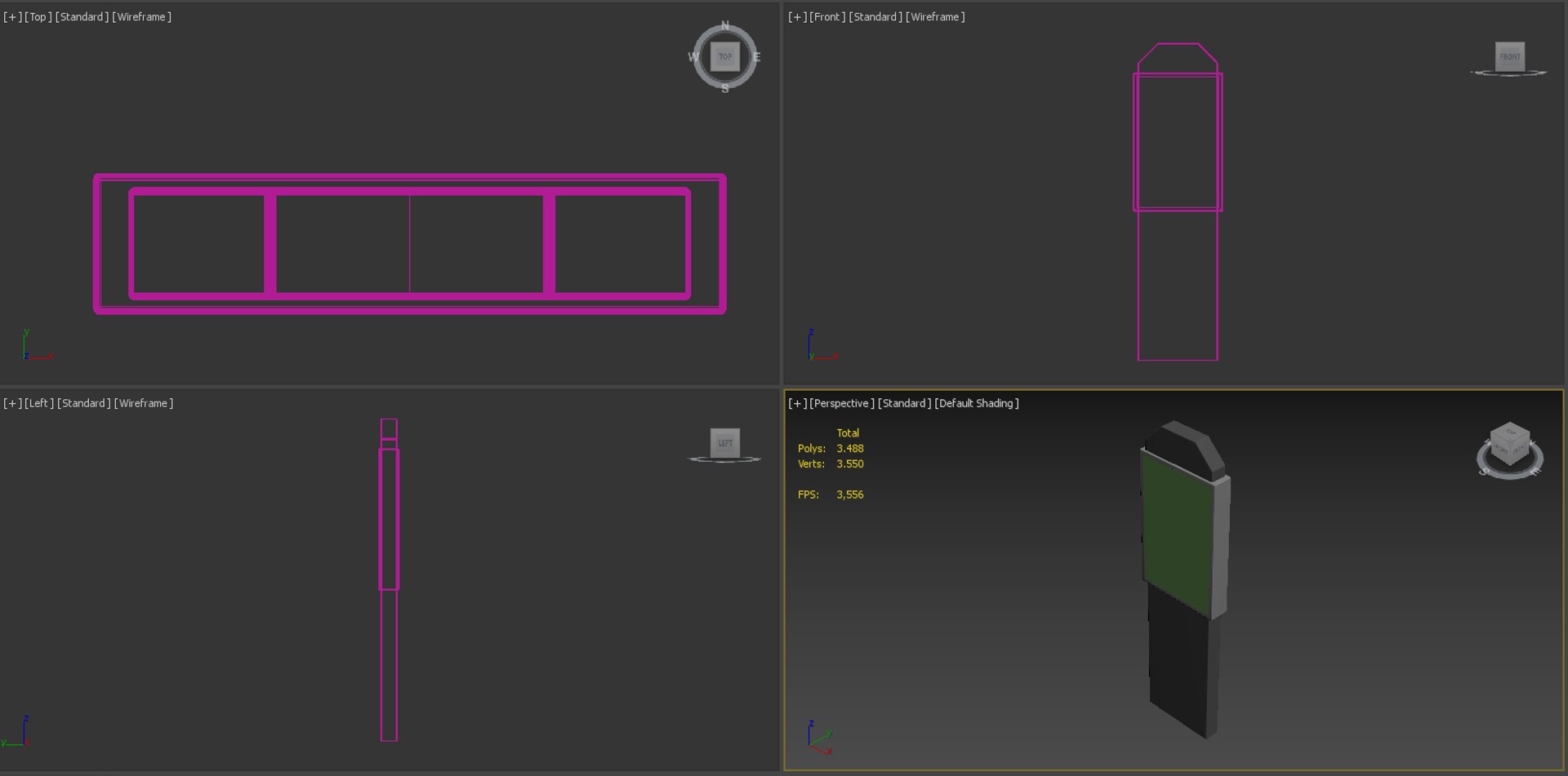 Sleek 3D Kiosk Model Model - TurboSquid 2164159