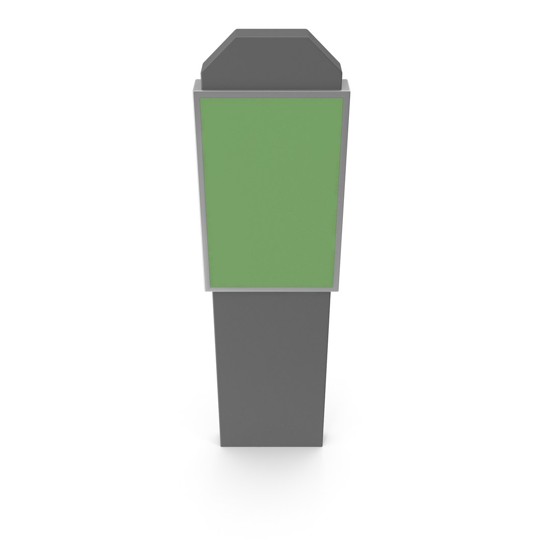 Sleek 3D Kiosk Model Model - TurboSquid 2164159
