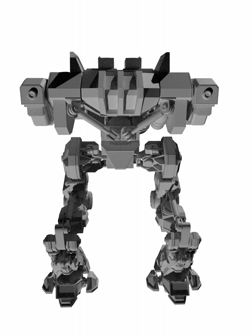3d Model Of Battle Mech
