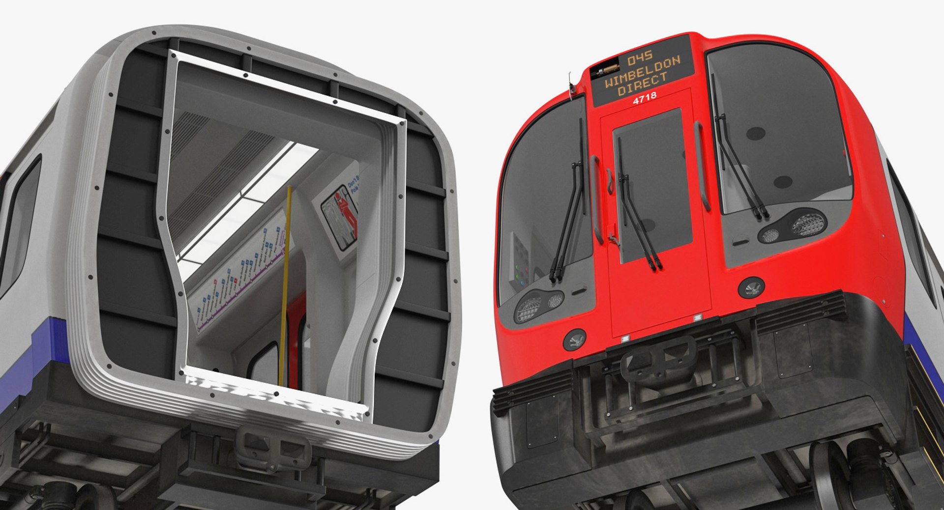 London Subway Train S8 Model - TurboSquid 1305597