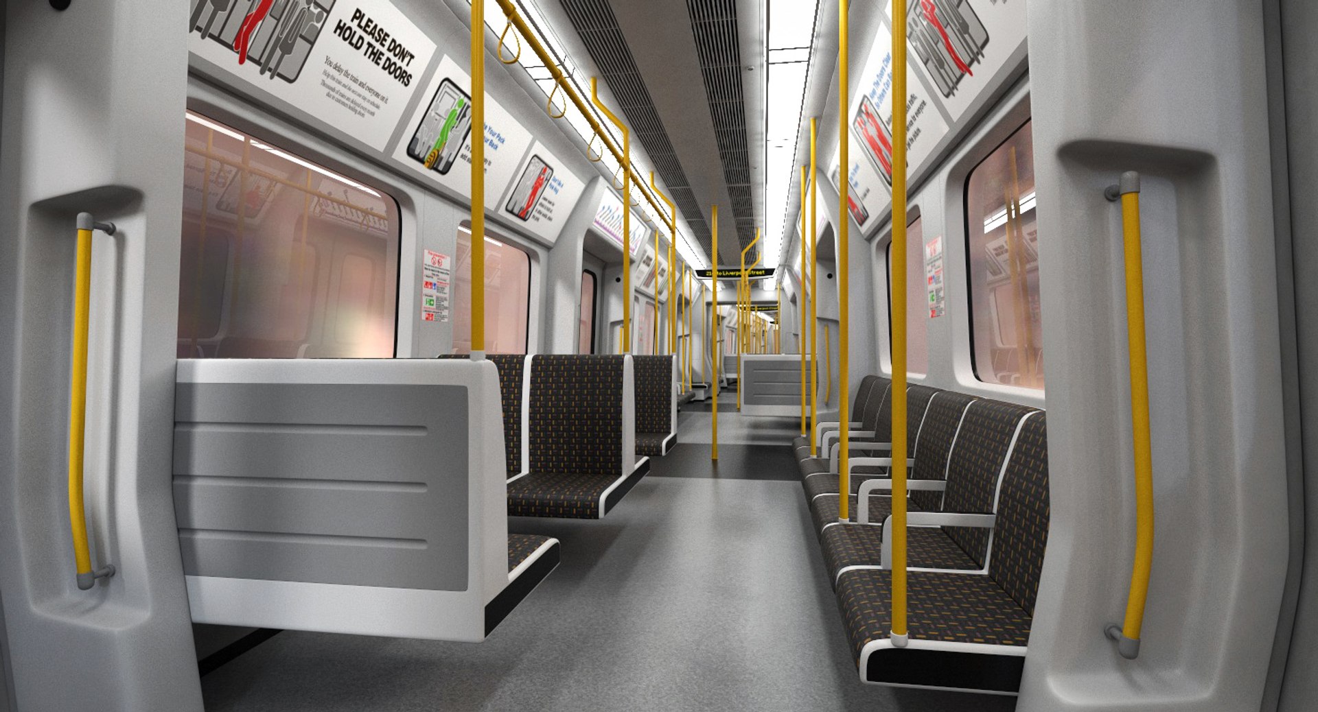 London Subway Train S8 Model - TurboSquid 1305597