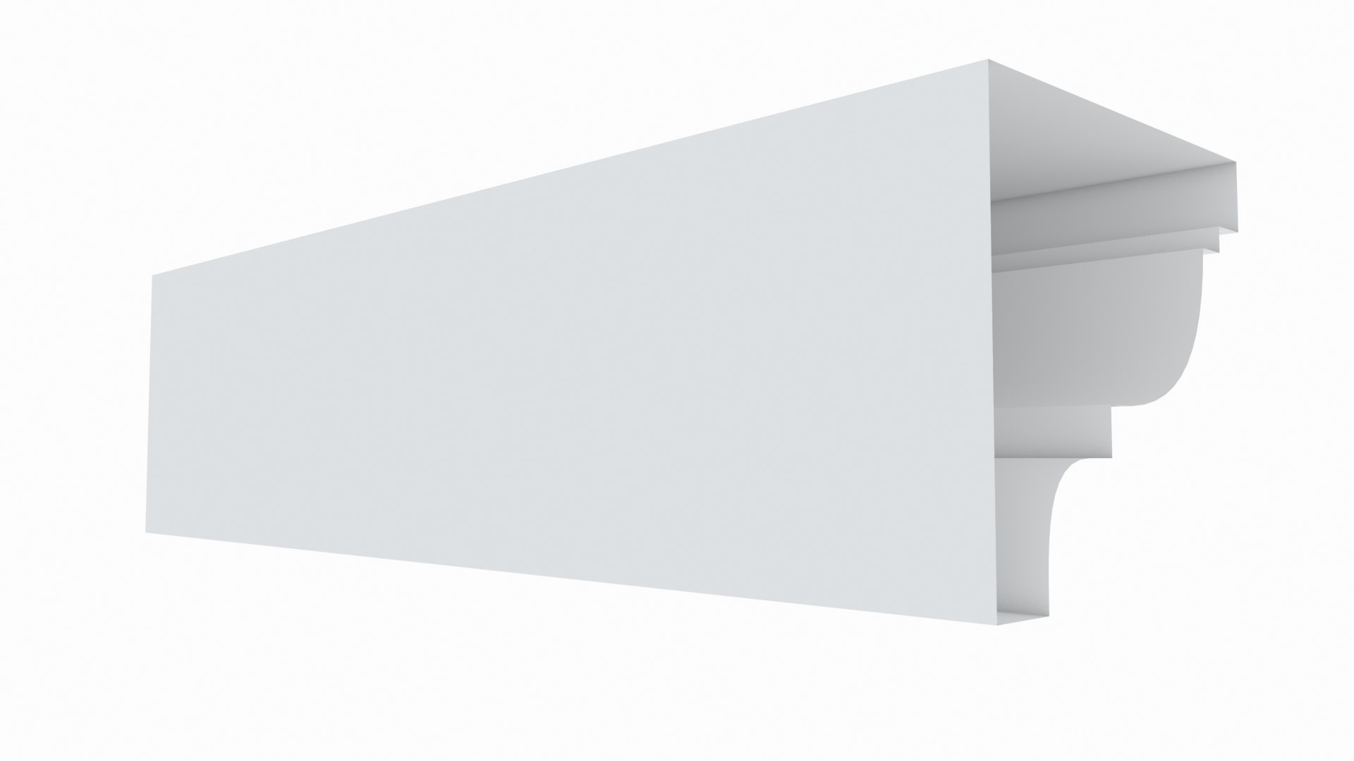 3D Model Cornice 122 Straight - TurboSquid 2027230