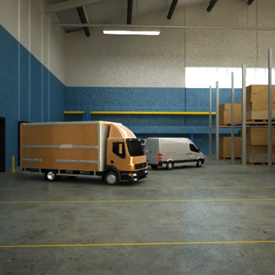 Storage Van 3d Max