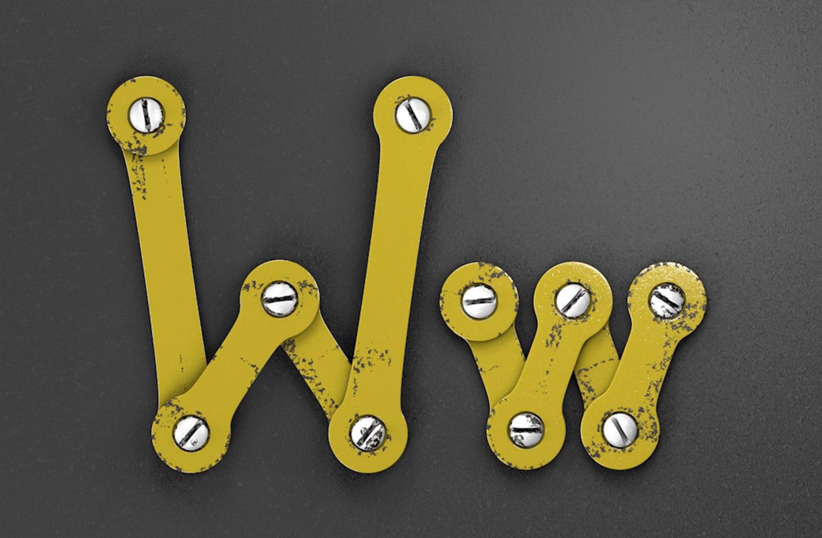 Uvw Rusty Metal Alphabet Letters 3D Model - TurboSquid 1454088