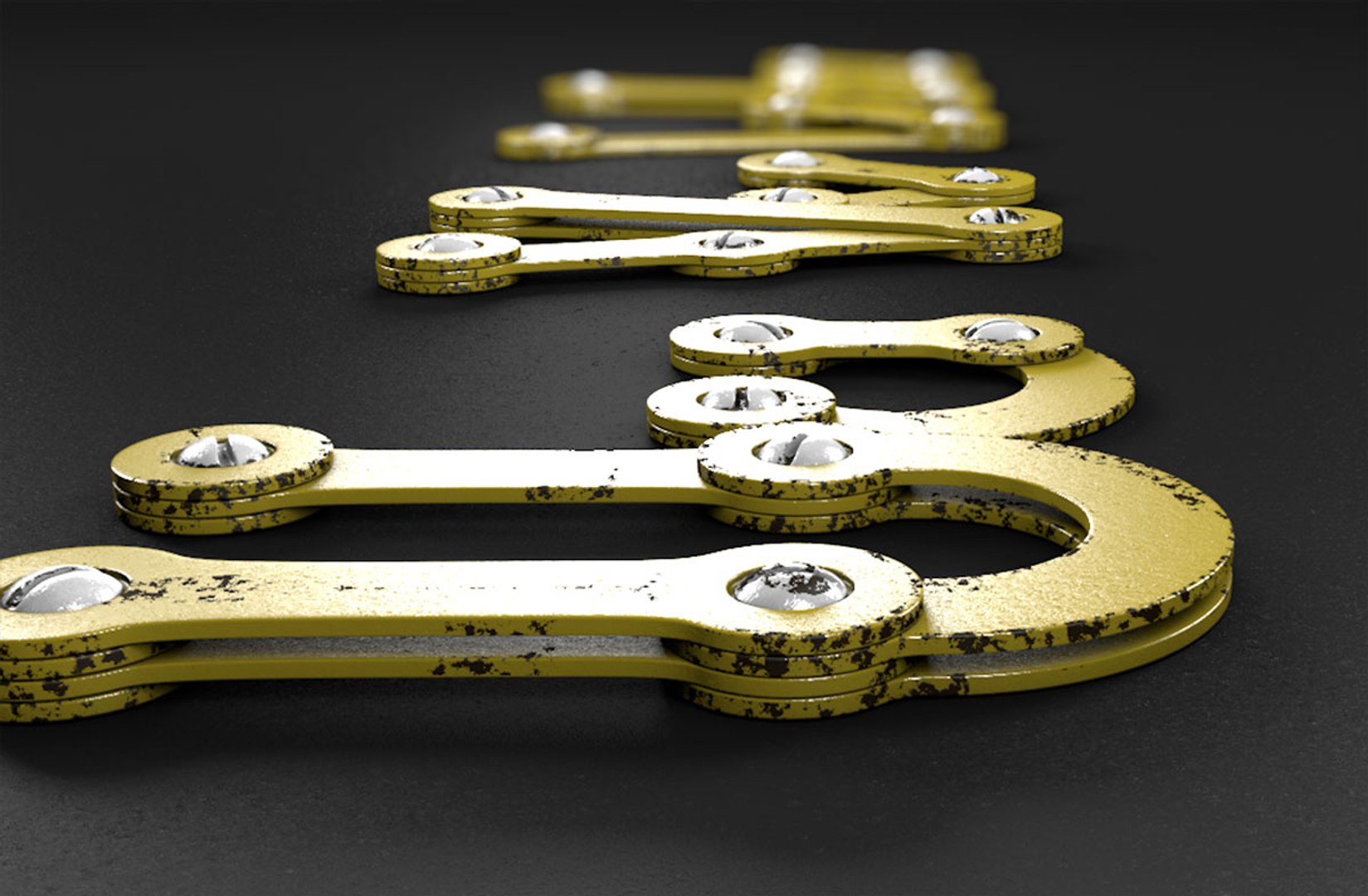 Uvw Rusty Metal Alphabet Letters 3D Model - TurboSquid 1454088