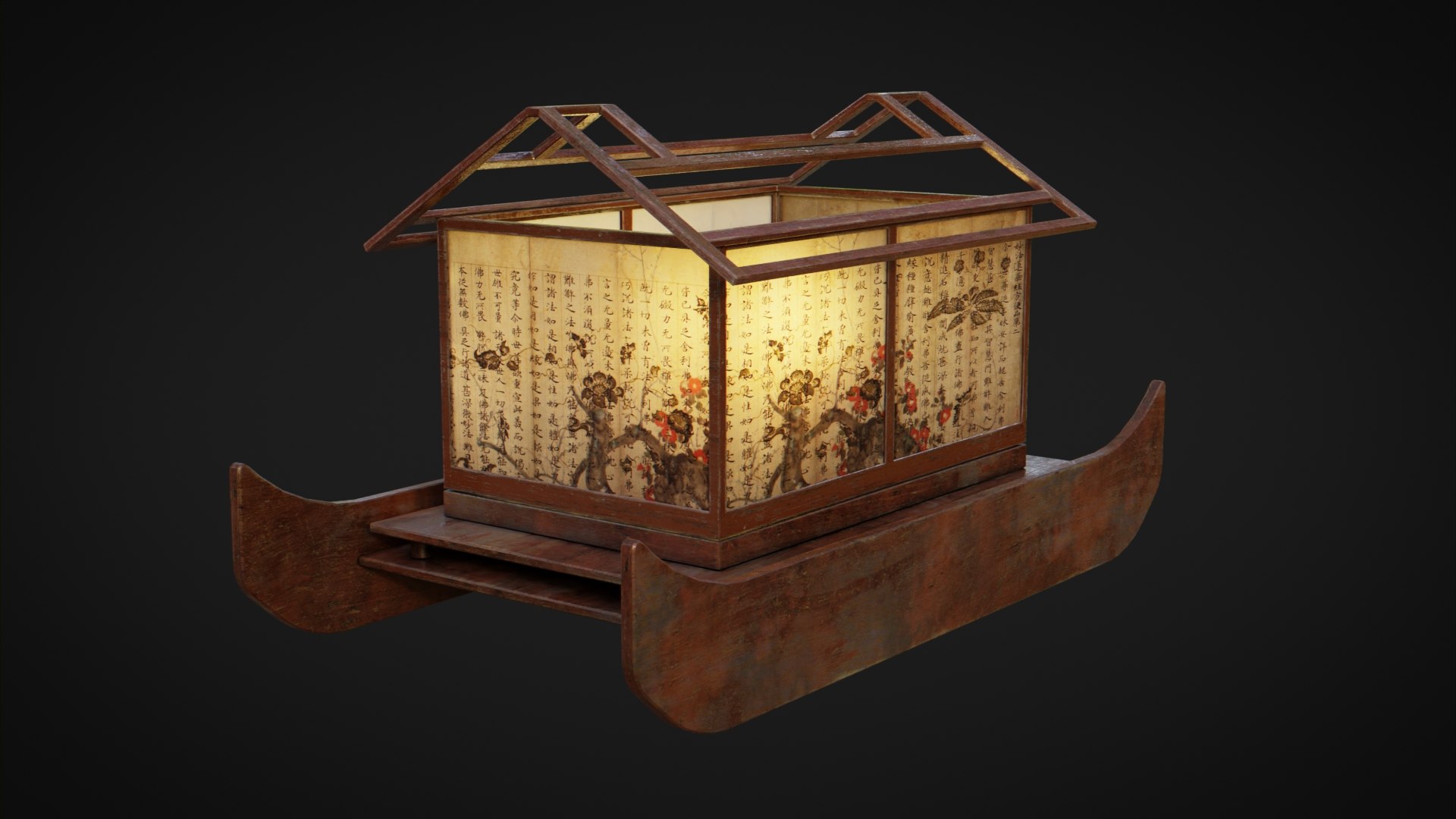 3D Lantern Boat - TurboSquid 2067236