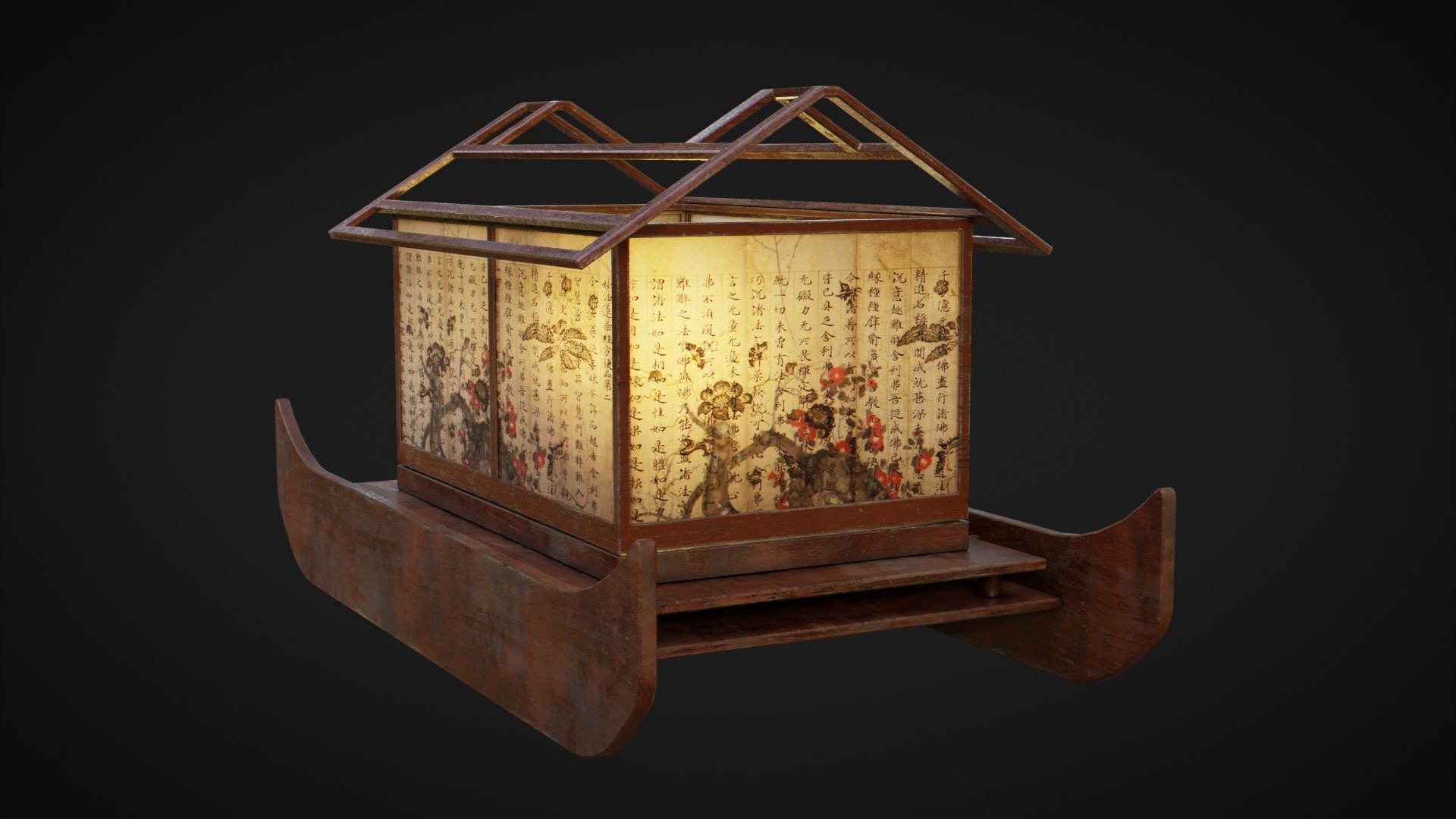 3D Lantern Boat - TurboSquid 2067236