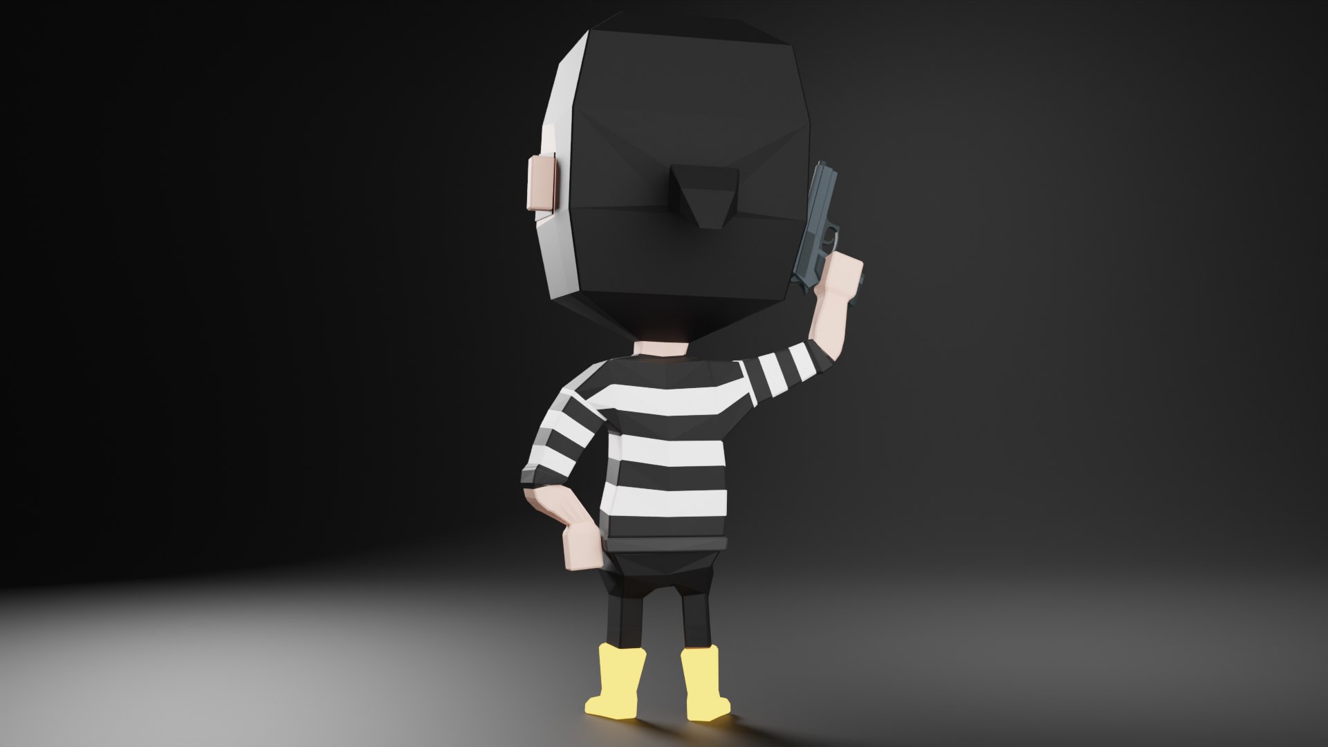 Low Poly Rigged Animated Theif 3D Model 3D Model - TurboSquid 1948290