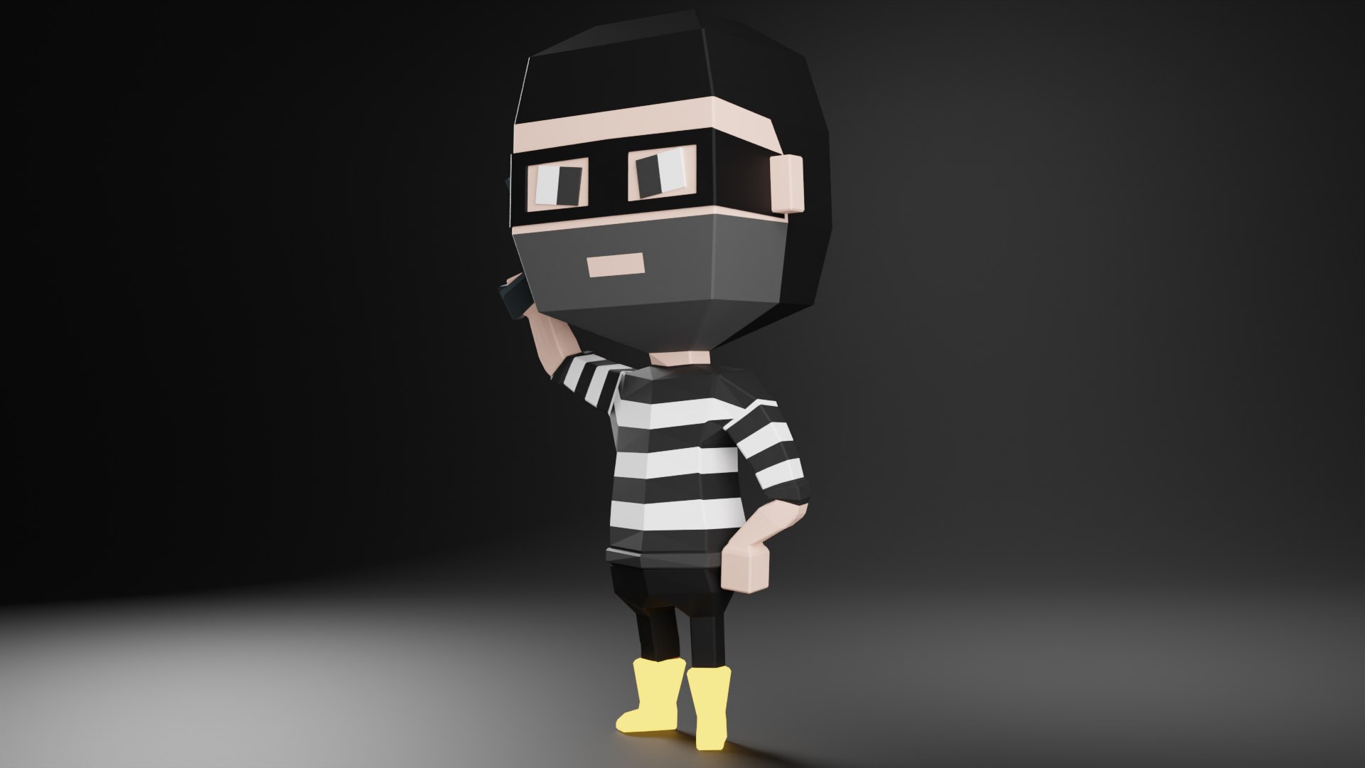 Low Poly Rigged Animated Theif 3D Model 3D Model - TurboSquid 1948290