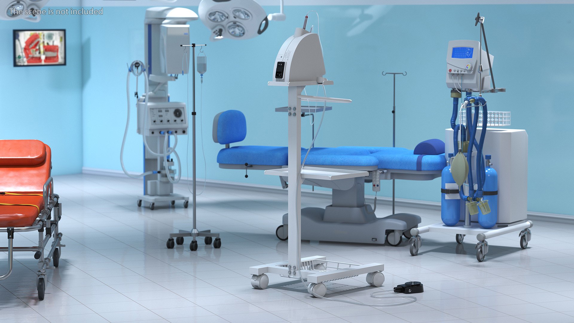 Dental Anesthesia System On Cart 3D Model - TurboSquid 2194205