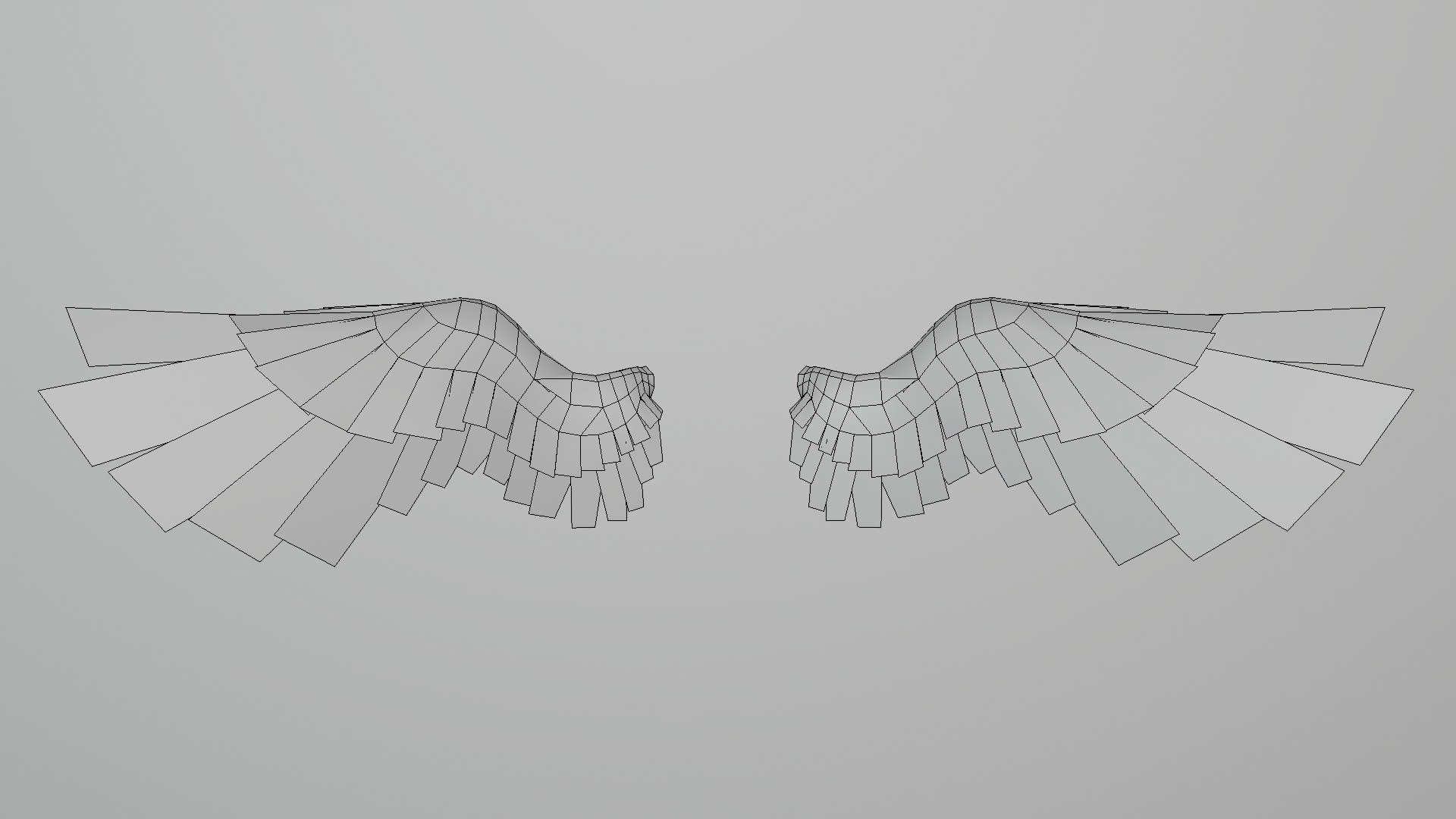 Angel Wings Black - Low Poly 3D Model - TurboSquid 1769621