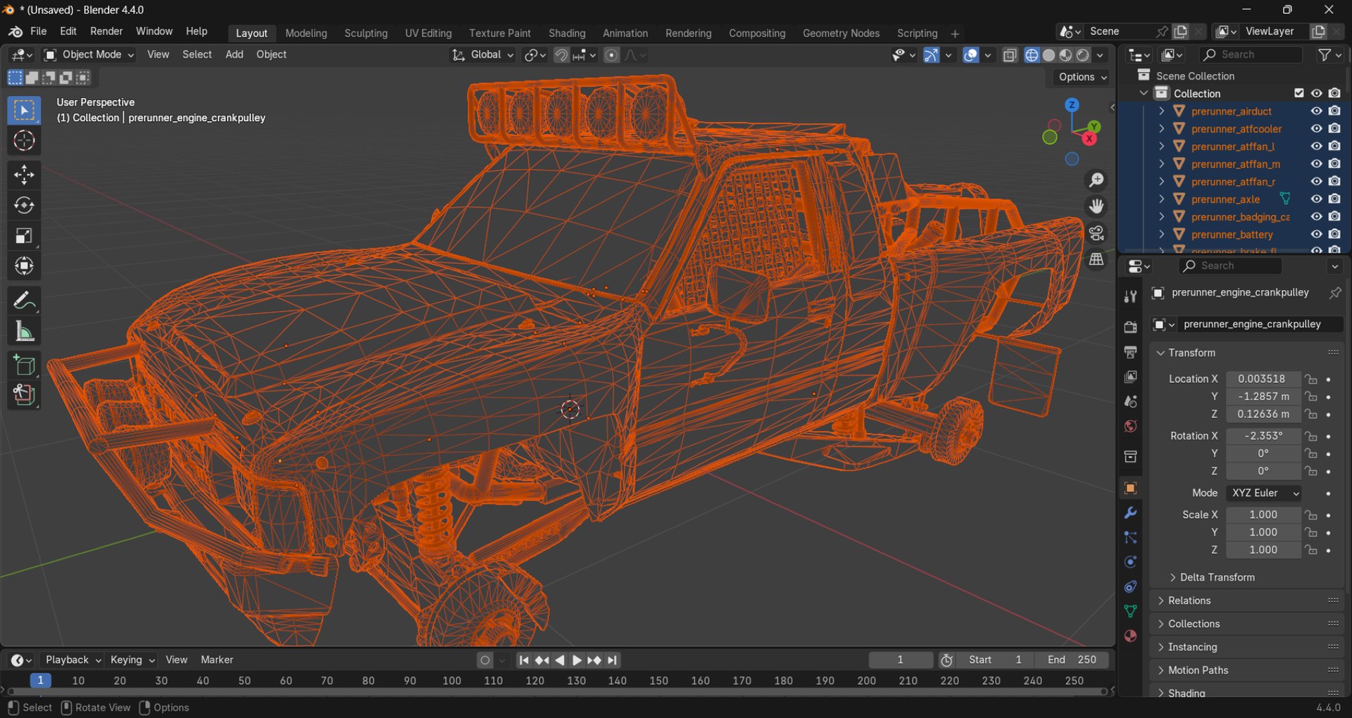 Toyota Pre Runner 3D Model - TurboSquid 2402121