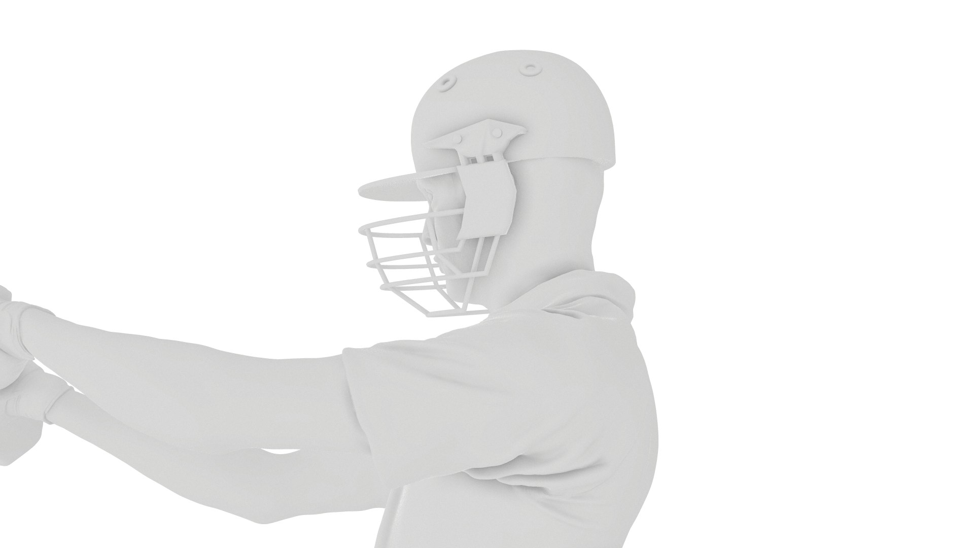 3D Cricketer Batsman Hitting Six - TurboSquid 2104174