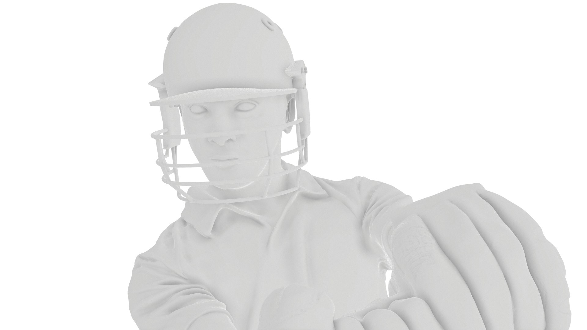 3D Cricketer Batsman Hitting Six - TurboSquid 2104174