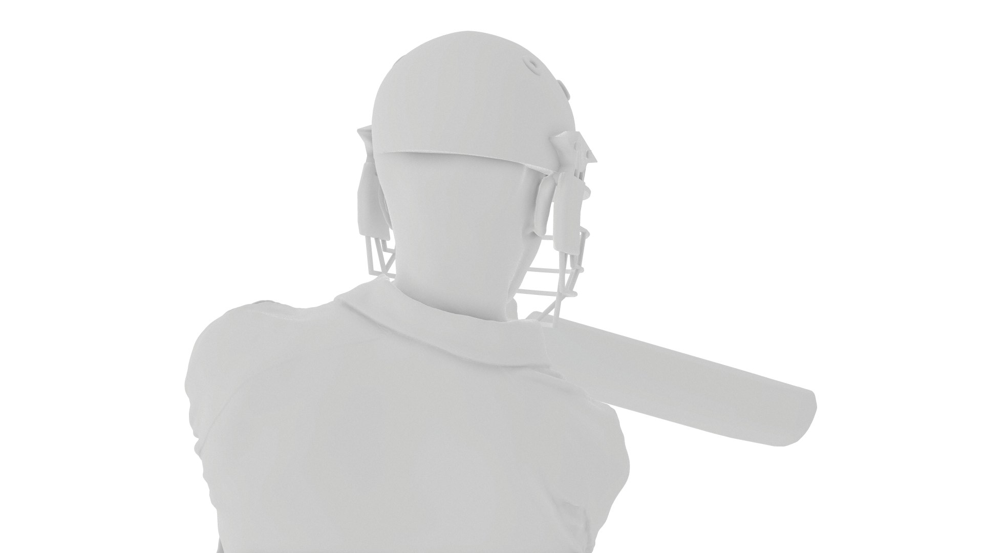 3D Cricketer Batsman Hitting Six - TurboSquid 2104174