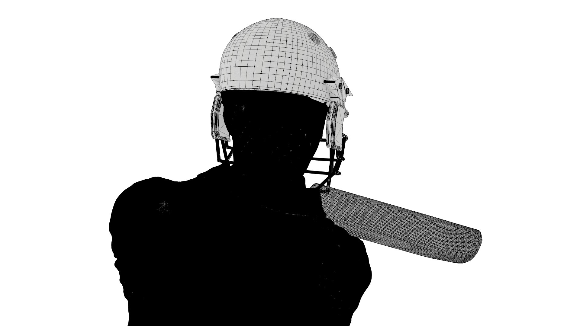 3D Cricketer Batsman Hitting Six - TurboSquid 2104174