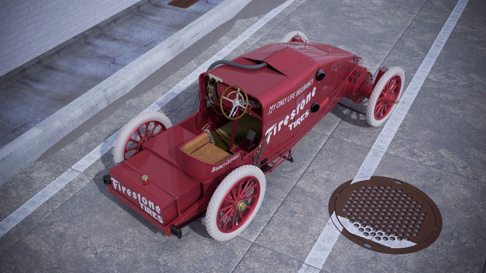 Christie V-4 Engine 1909 Racer 3D Model - TurboSquid 2035289