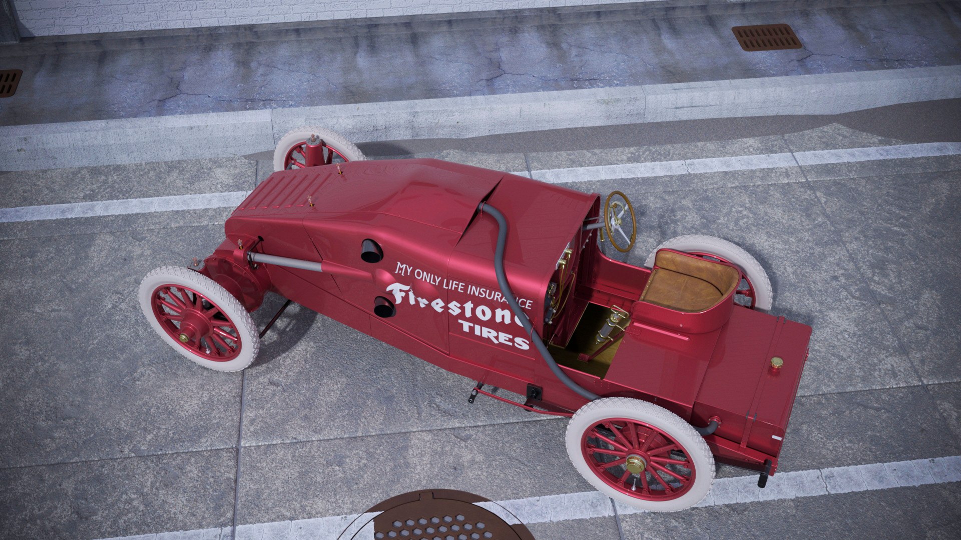 Christie V-4 Engine 1909 Racer 3D Model - TurboSquid 2035289