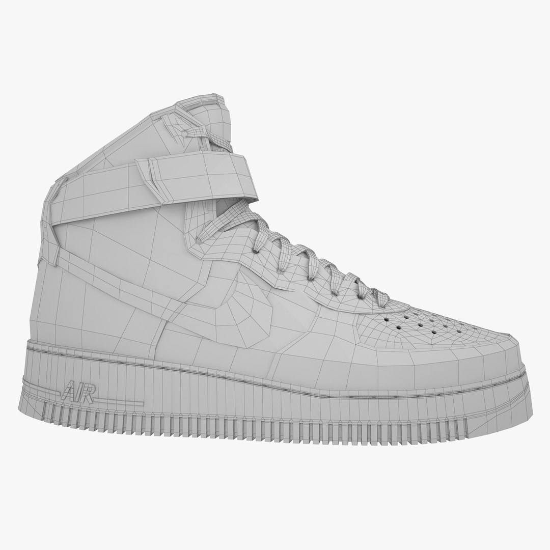 Nike Air Force 1 3D Model - TurboSquid 1250990