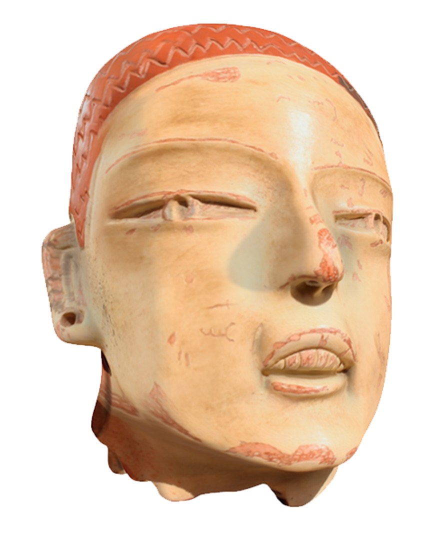 3d Model Mayan Head Replica