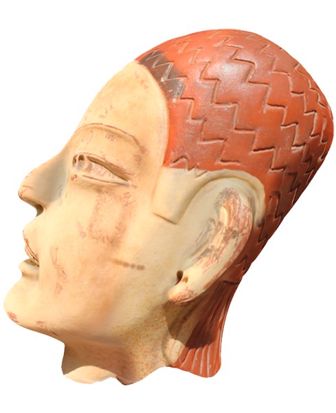3d model mayan head replica