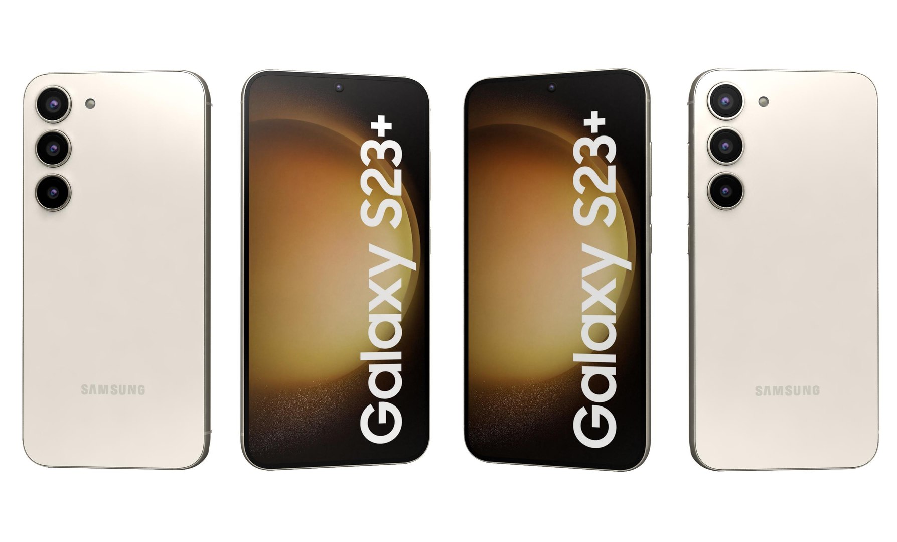 Samsung Galaxy S23 Plus Gold 3D Model - TurboSquid 2024487