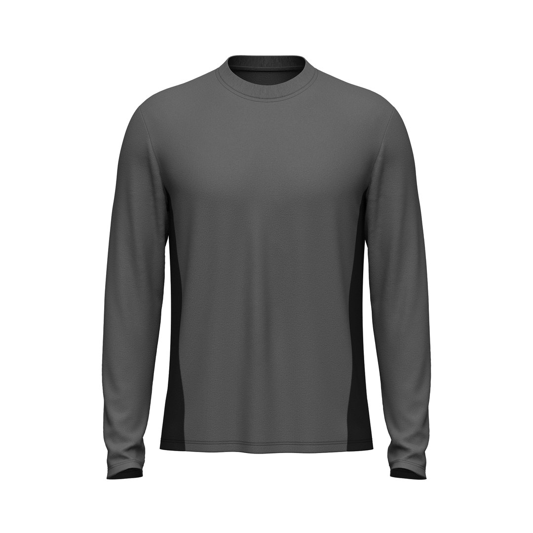 3D Male Long-Sleeve T-Shirt - TurboSquid 2396472