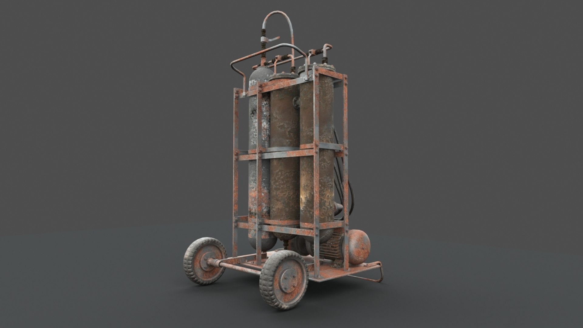 3D rusted machinery device model - TurboSquid 1378691