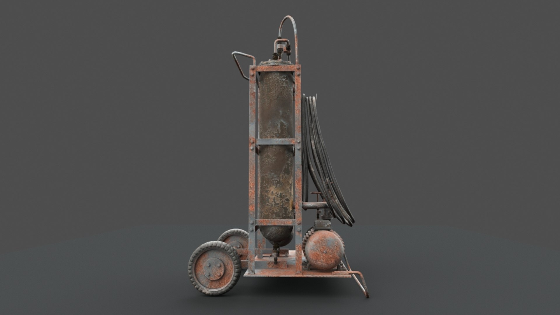 3D rusted machinery device model - TurboSquid 1378691