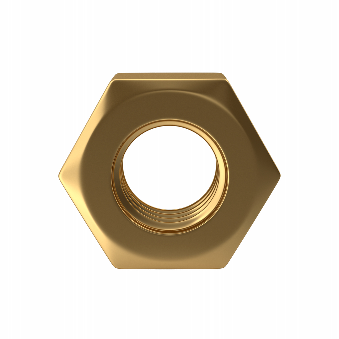 Gold Nut 3D - TurboSquid 2161604