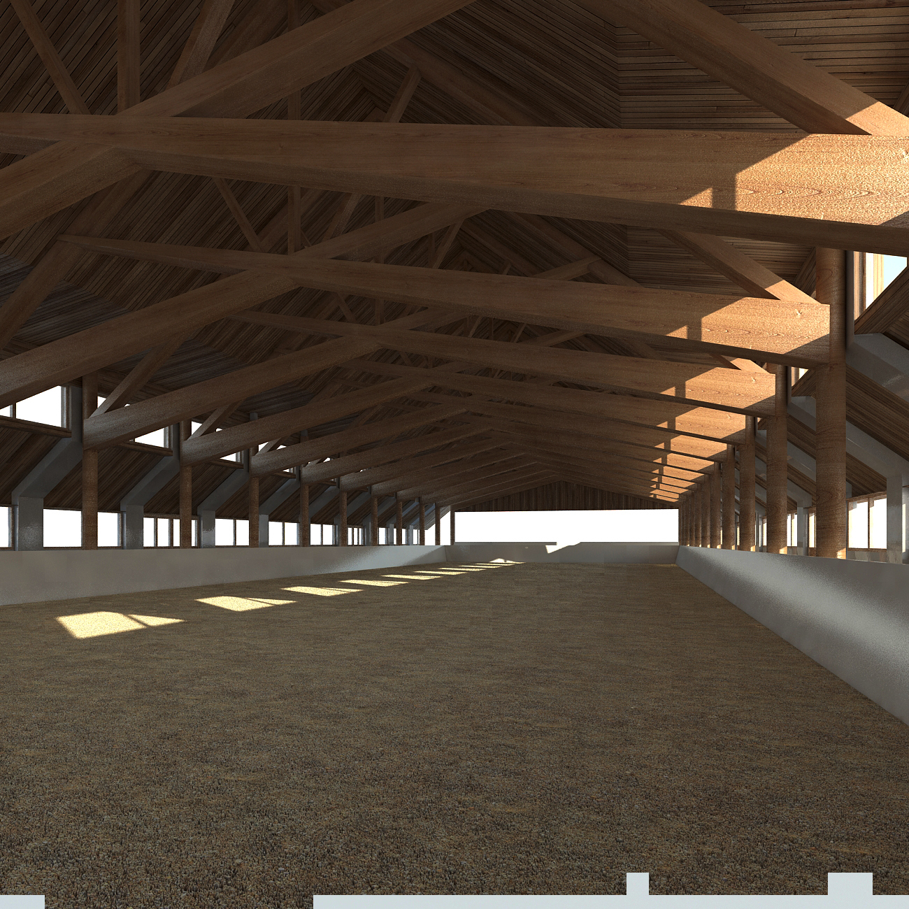 3d model riding hall