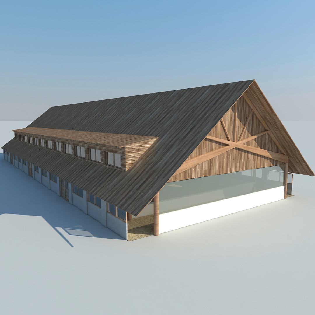 3d model riding hall
