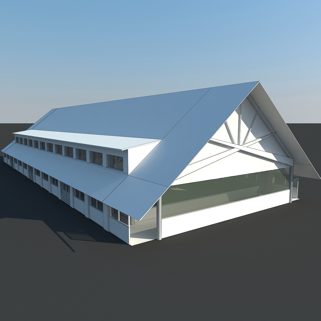 3d model riding hall