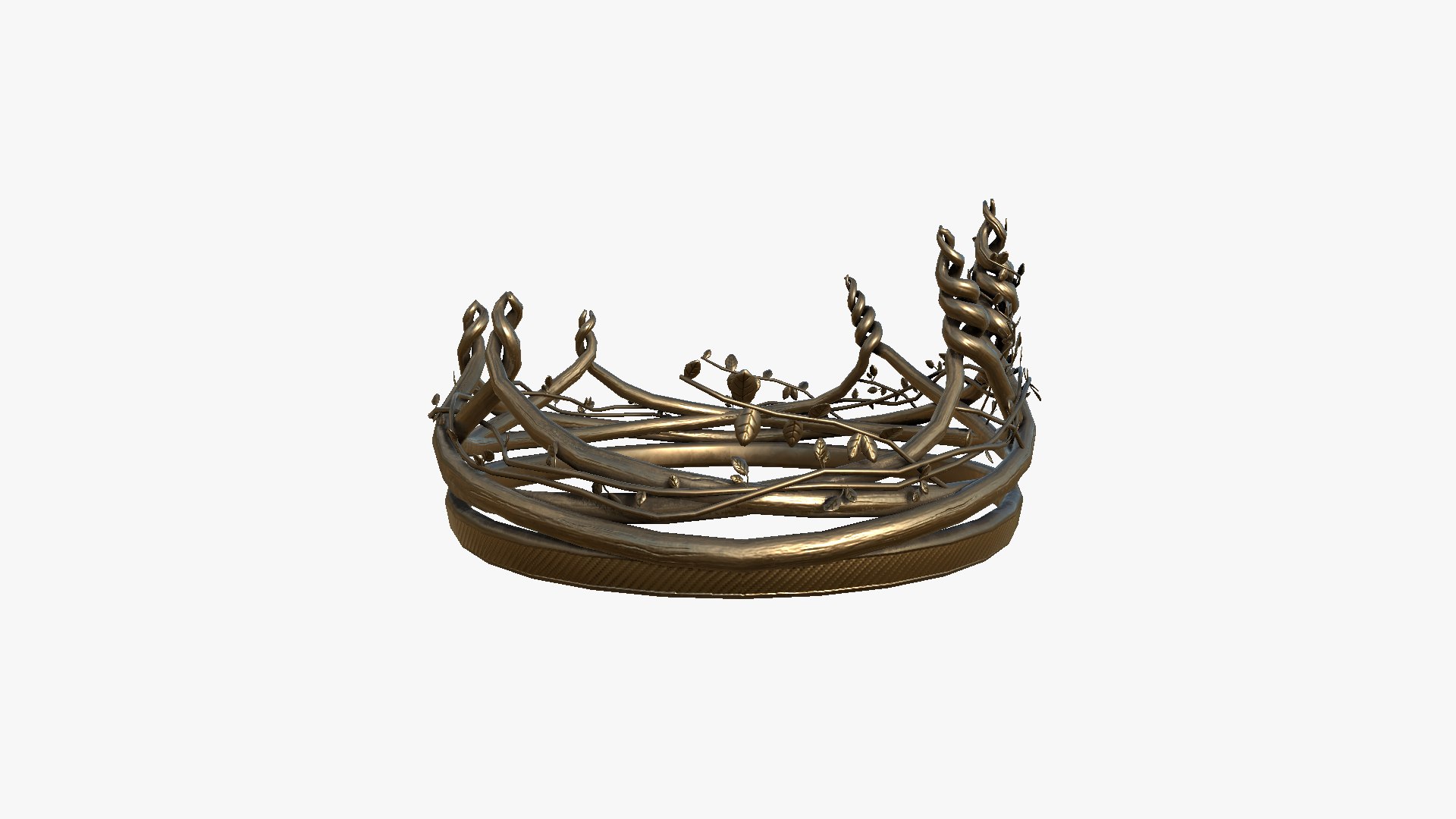 Nature Crown A03 Bronze - Fantasy Character Design 3D Model ...