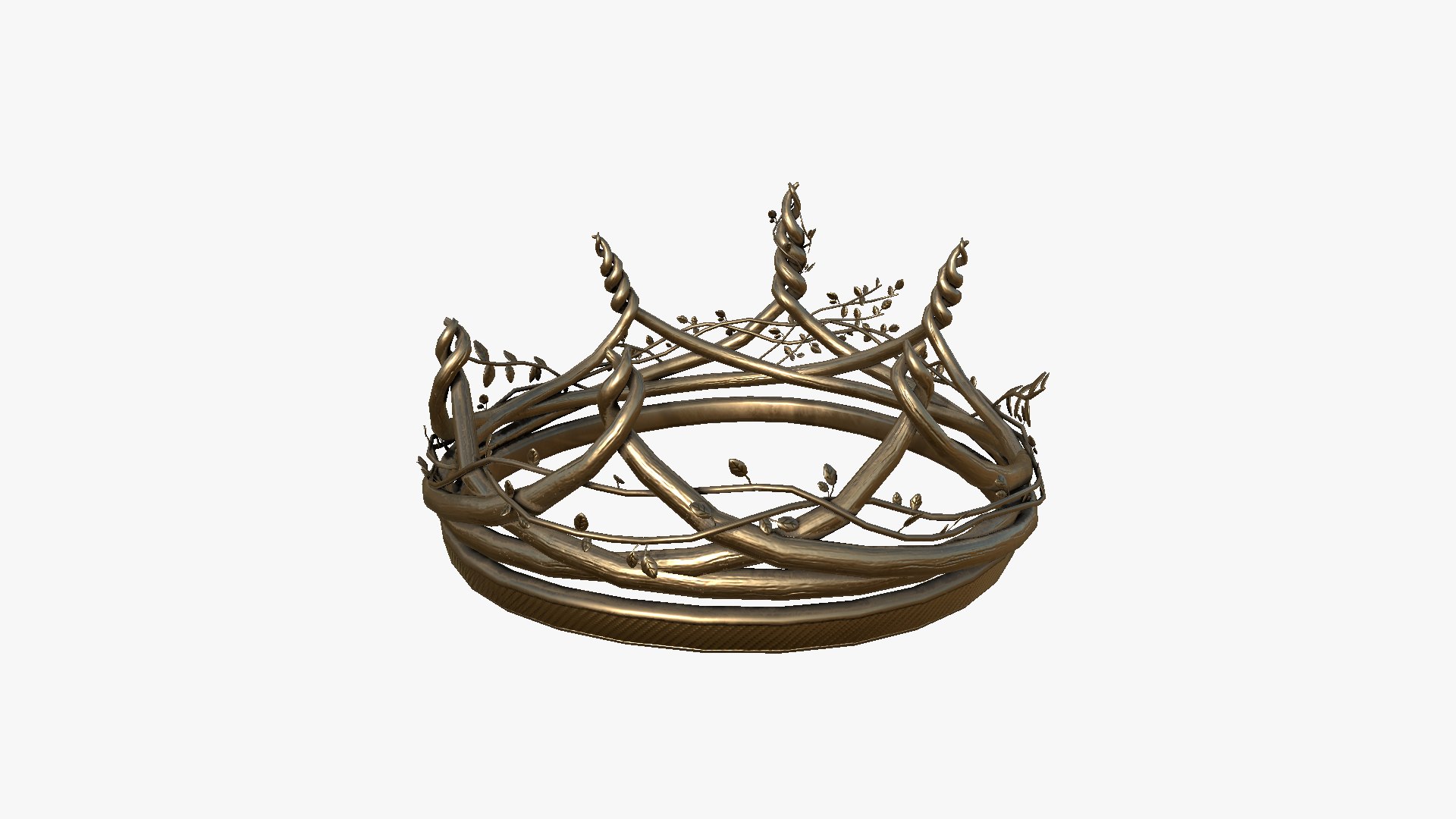 Nature Crown A03 Bronze - Fantasy Character Design 3D Model ...