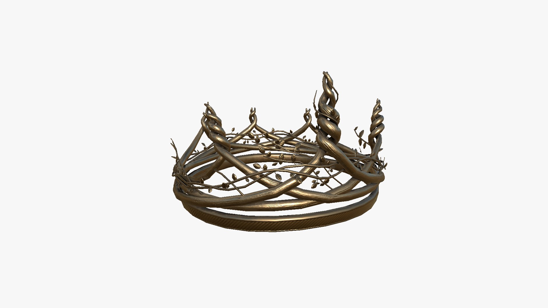 Nature Crown A03 Bronze - Fantasy Character Design 3D Model ...