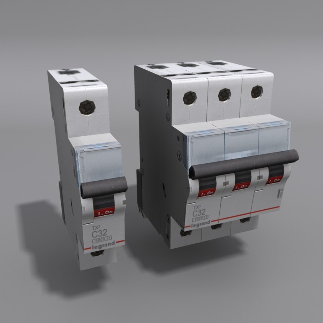 Circuit Breakers 3D Model - TurboSquid 1369198