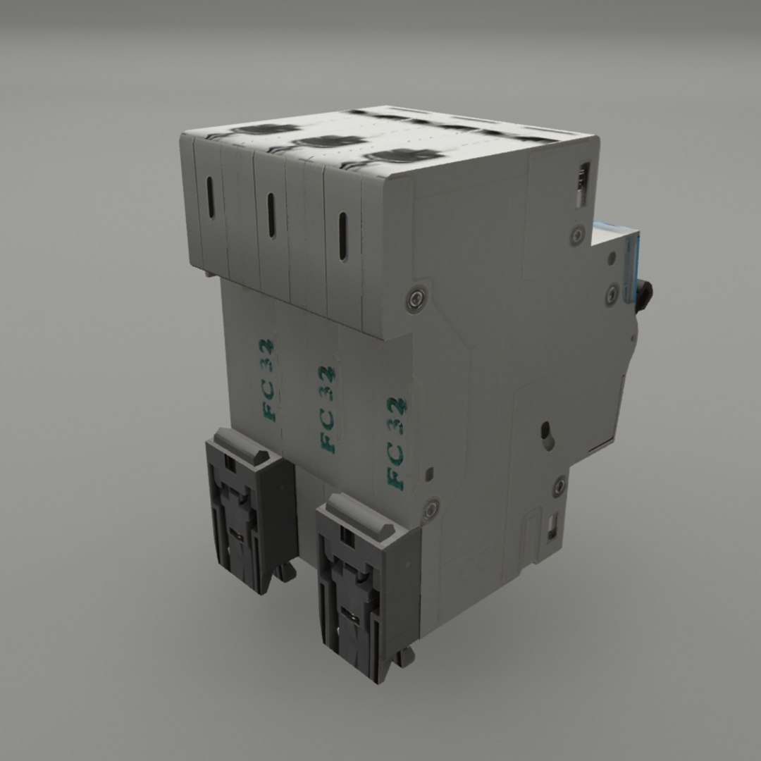 Circuit breakers 3D model - TurboSquid 1369198