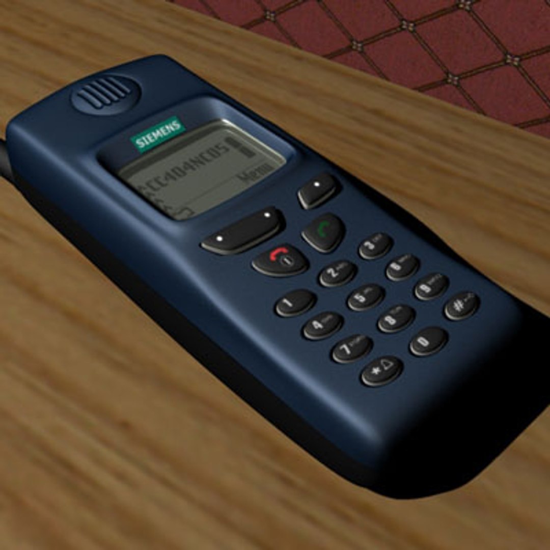 3d siemens phone mobile model