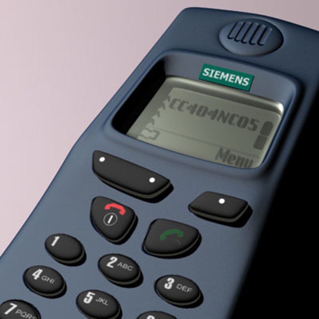 3d siemens phone mobile model