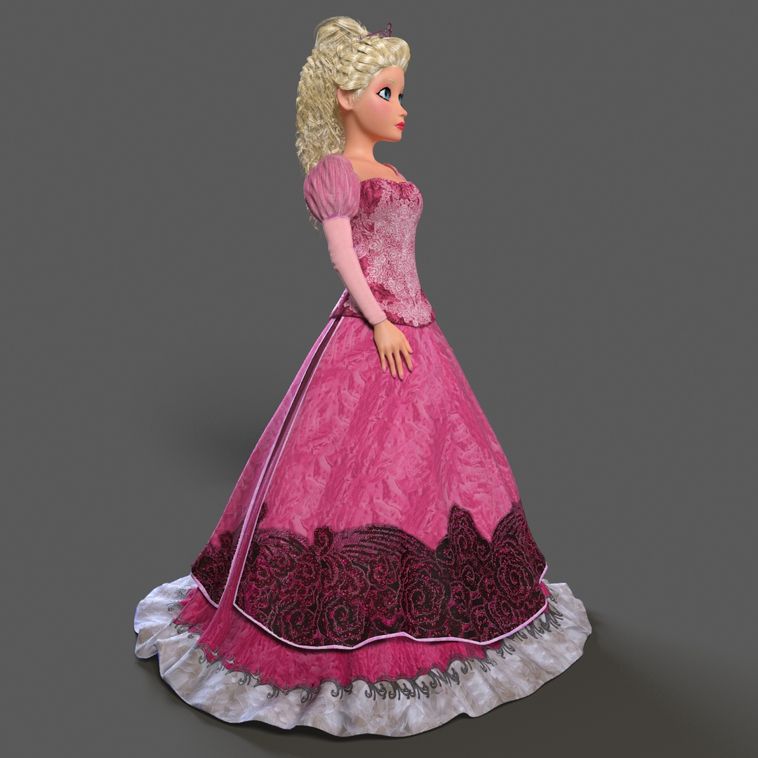 공주 벨라 마레이 리지드 캐릭터 3D 모델 - TurboSquid 809384