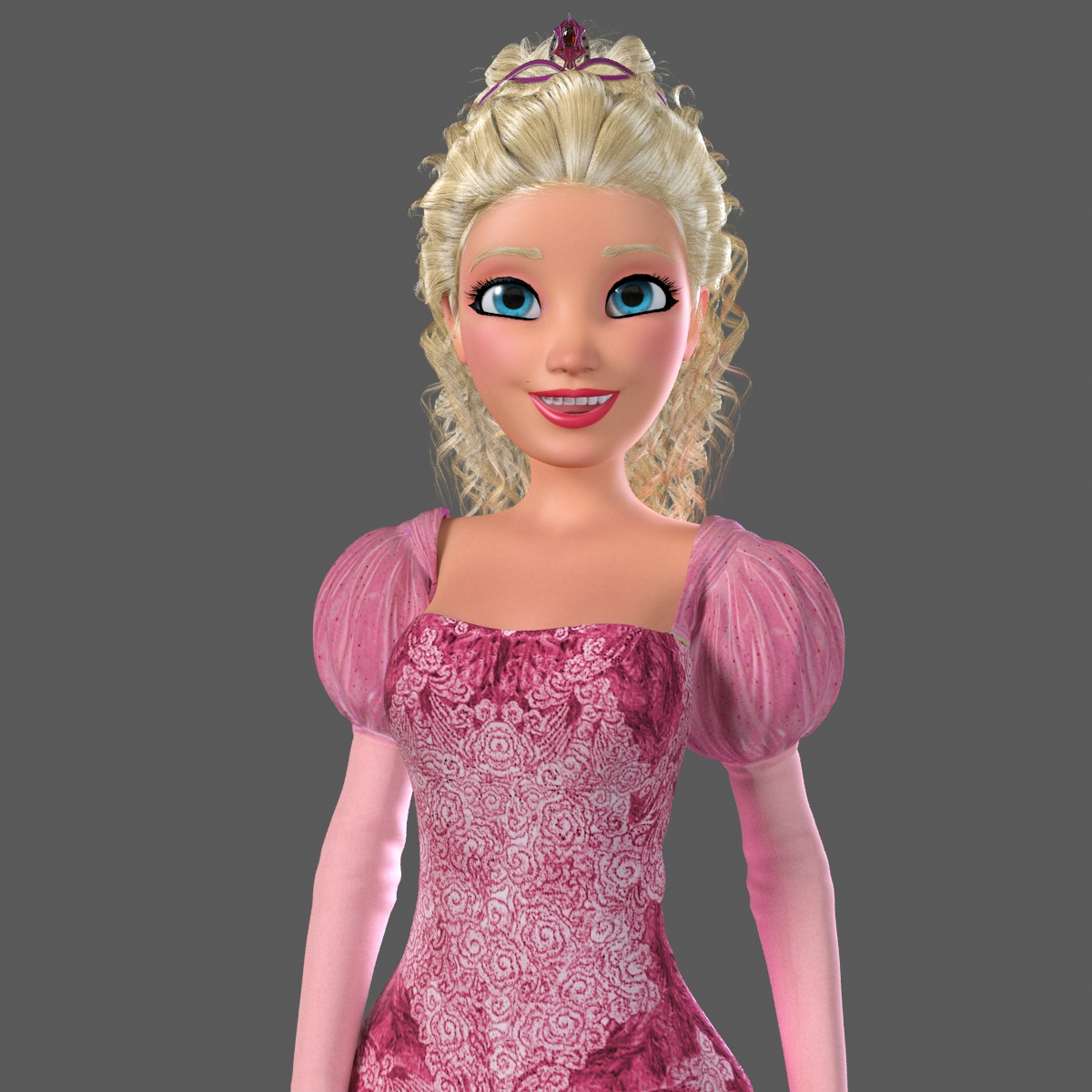 공주 벨라 마레이 리지드 캐릭터 3D 모델 - TurboSquid 809384