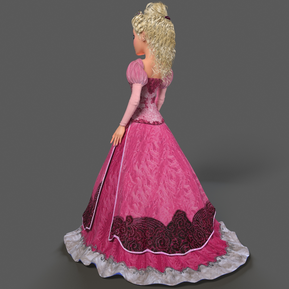 공주 벨라 마레이 리지드 캐릭터 3D 모델 - TurboSquid 809384