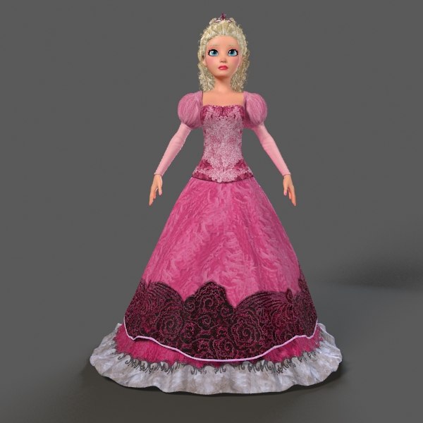 공주 벨라 마레이 리지드 캐릭터 3D 모델 - TurboSquid 809384