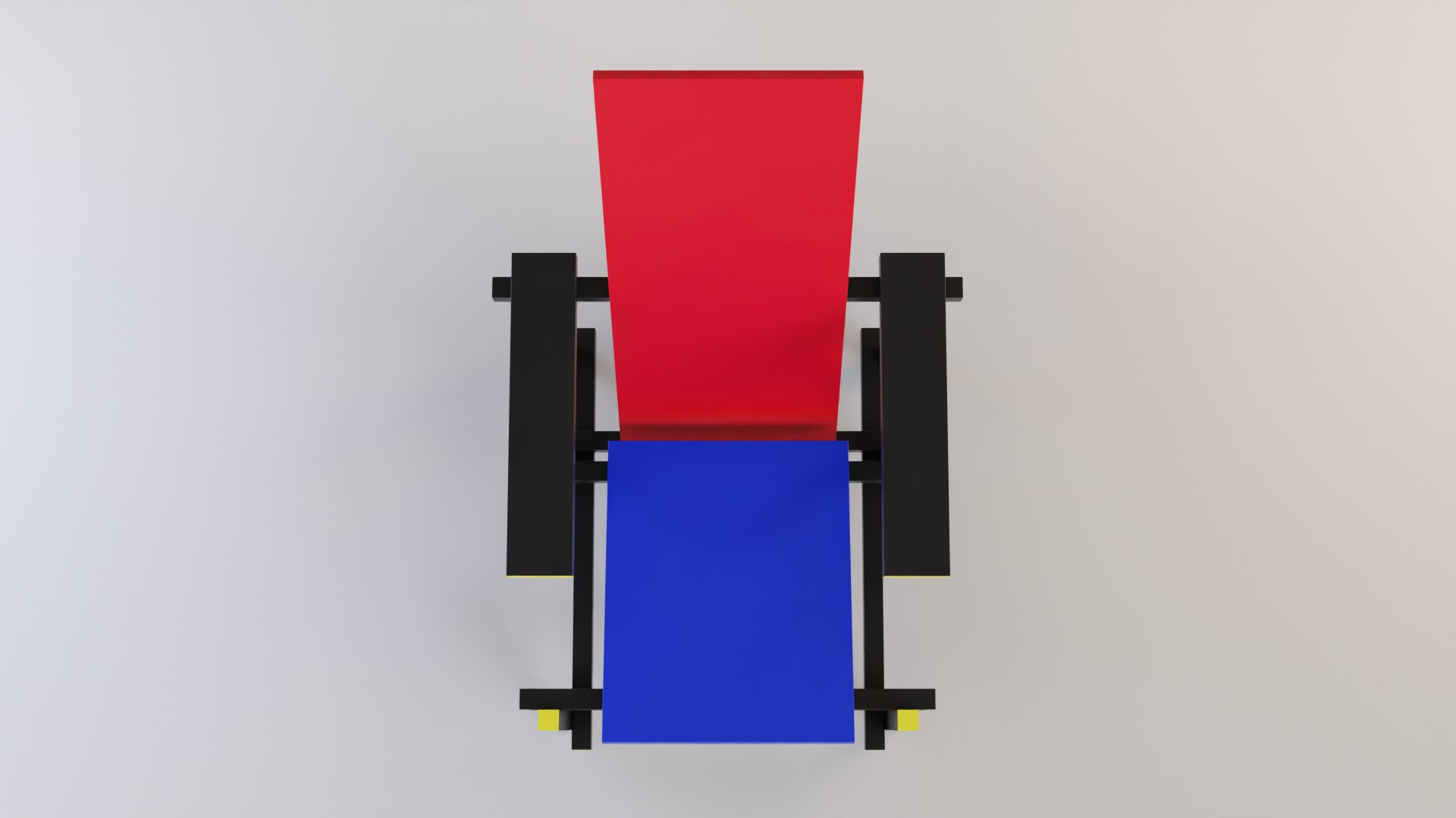 Red And Blue Chair 3D Model - TurboSquid 2314294