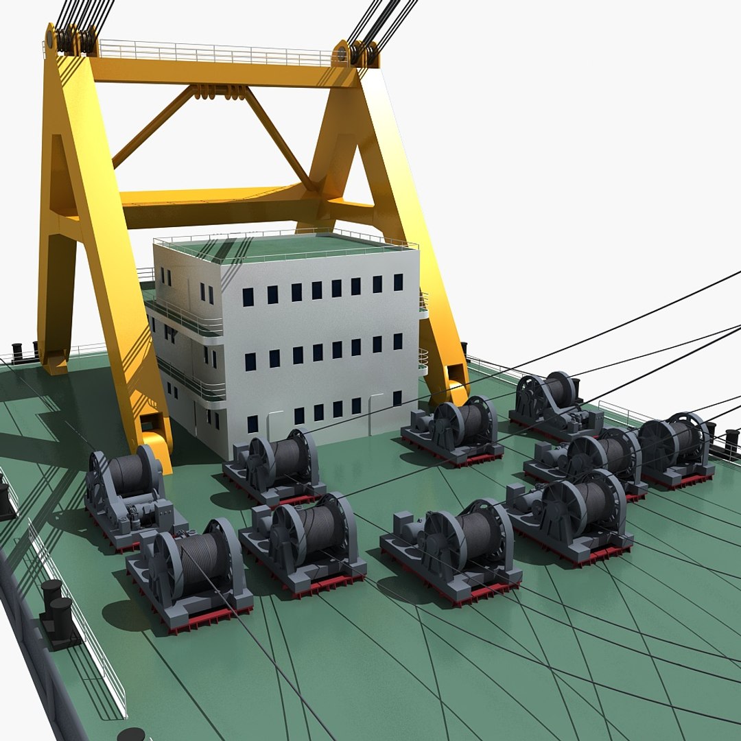 Floating Crane 2 3D Model - TurboSquid 1390580