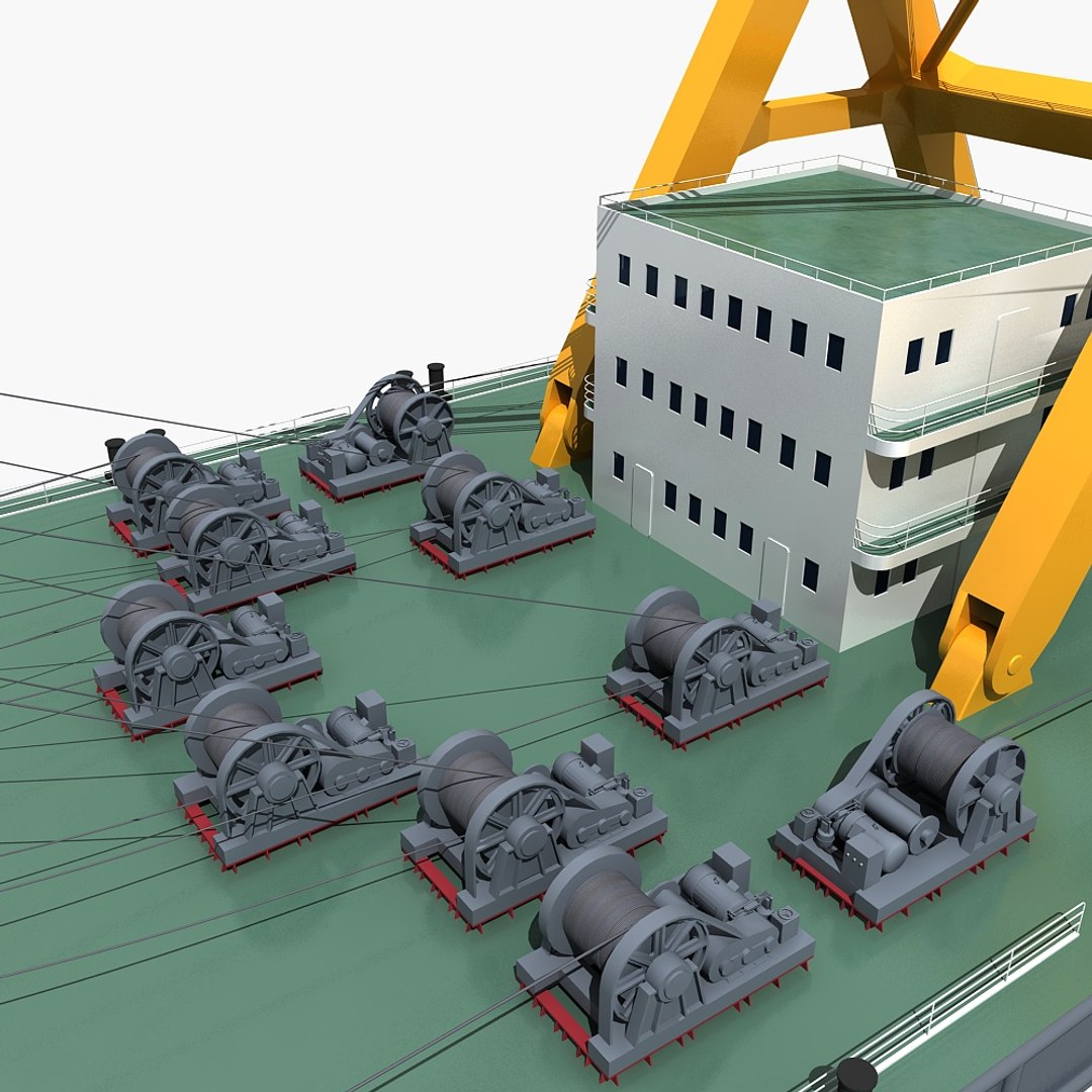 Floating Crane 2 3D Model - TurboSquid 1390580
