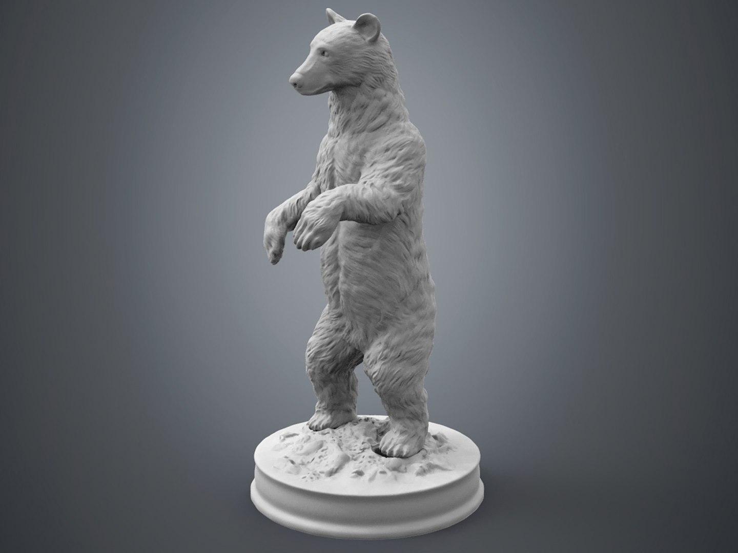 3D Standing Black Bear - TurboSquid 1861255