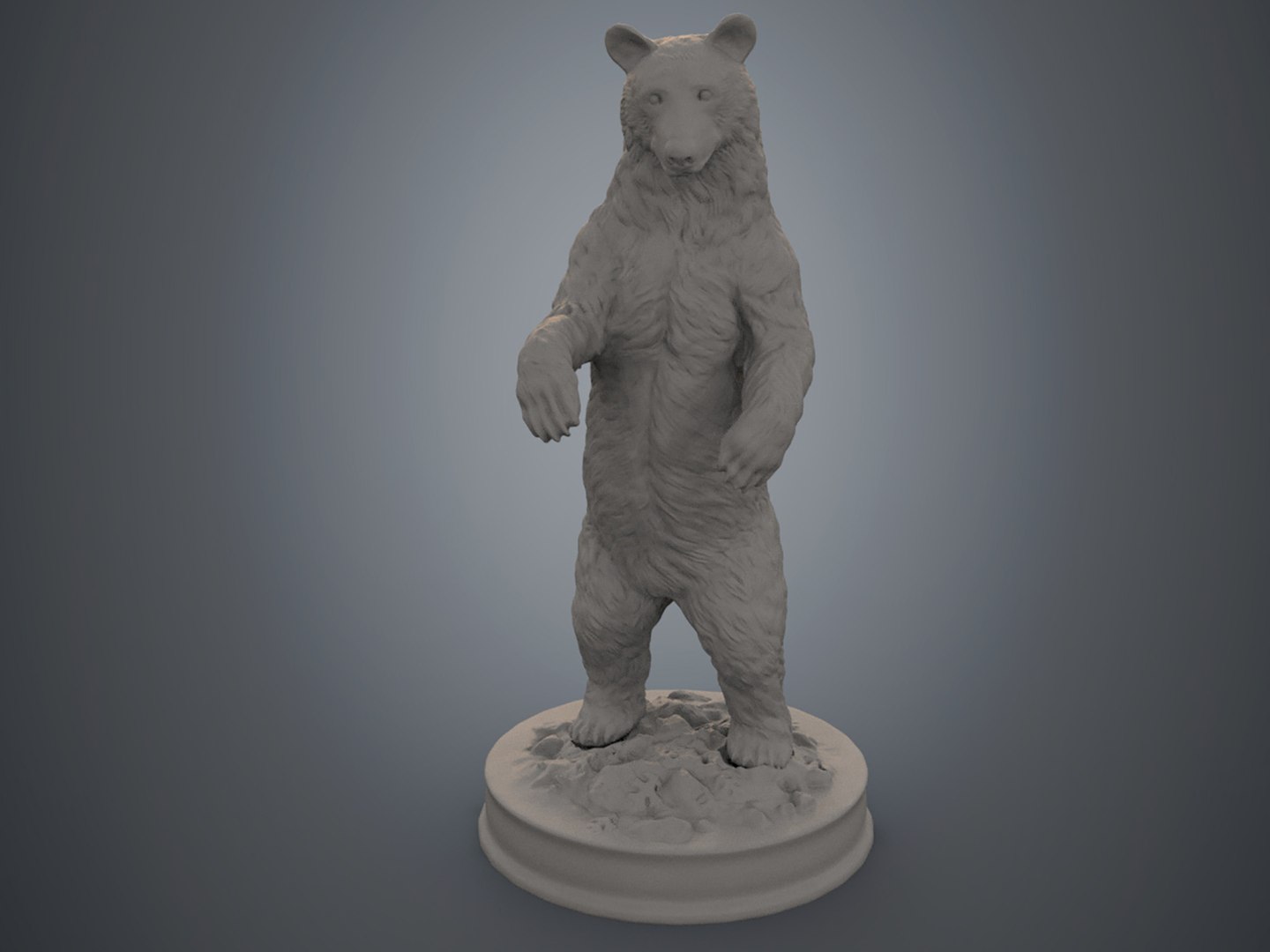 3D Standing Black Bear - TurboSquid 1861255