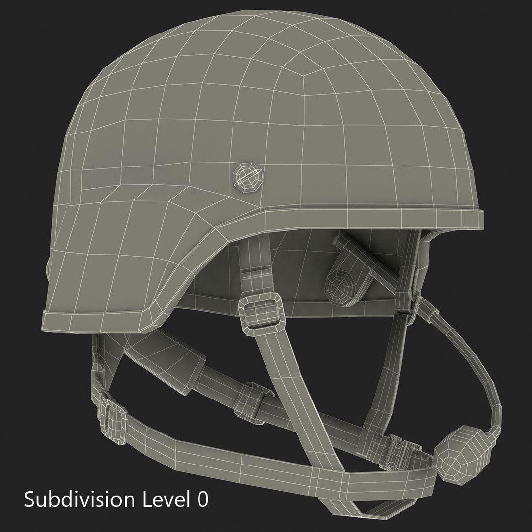 Tactical Helmet Headset 3d Model